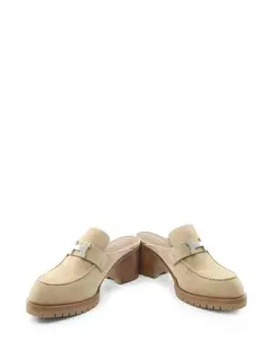 Hermès Suede Flor Mule Sandals