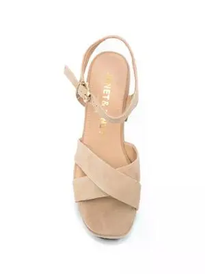 JANET & JANET Cross-strap Platform Sandals