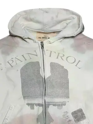 SEKRIT Distressed Tie-dye Hoodie
