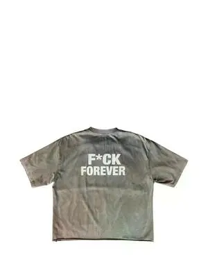 BOTTEGA DESIRES Distressed Graphic-print T-shirt