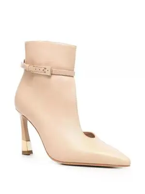 MARC ELLIS Buckle-strap Pointed-toe Ankle Boots
