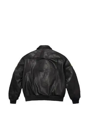 Supreme X Vanson Leathers X Marvel Spider-man Zip-up Leather Jacket