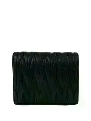Miu Miu 2010-2026 Matelasse Nappa Bijoux Bifold Wallet Small Wallets