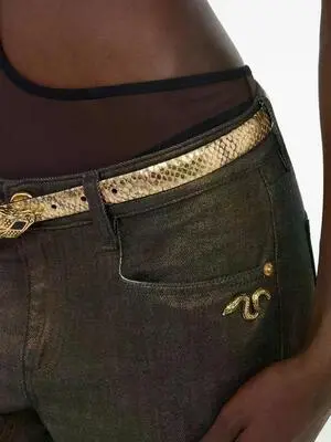 Roberto Cavalli Metallic Flared Jeans