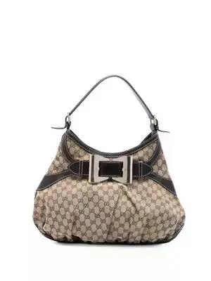 Gucci Large Gg Canvas Hobo Bag - Neutrals