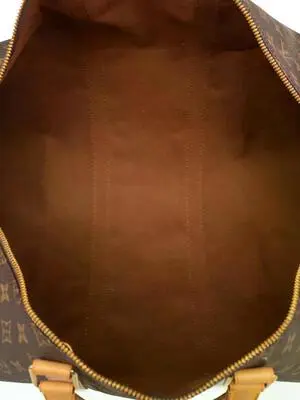 LOUIS VUITTON Monogram Keepall Bandouliere 55 Travel Bag