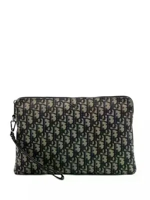 Dior Zipped Pouch Clutch Bag - Blue