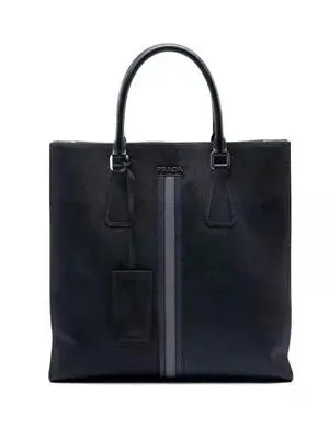 Prada Saffiano Lux Tote Bag - Black