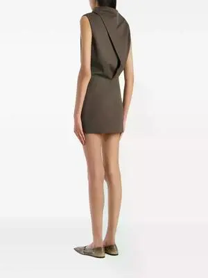Khaite Astor Dress In Clove - Brown