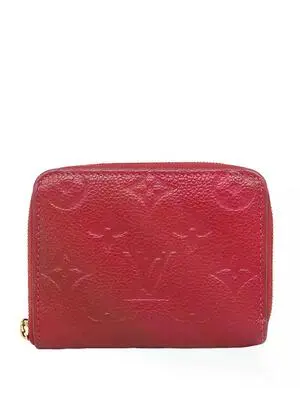 LOUIS VUITTON 2018 Monogram Empreinte Zippy Purse Coin Pouch - Red
