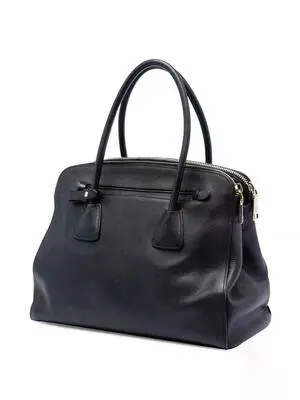 Prada Saffiano Cuir Double Zip Top Handle Bag
