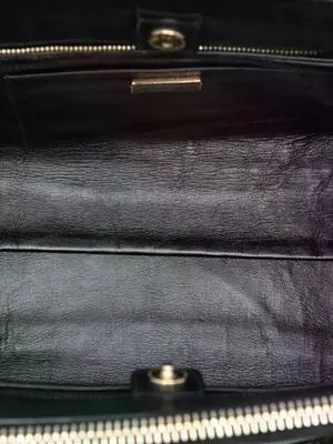 Prada Saffiano Cuir Double Zip Top Handle Bag