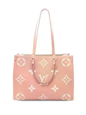 LOUIS VUITTON Monogram Empreinte Bicolor Onthego Mm Tote Bag - Pink