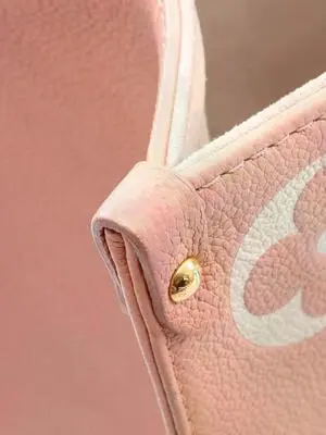 LOUIS VUITTON Monogram Empreinte Bicolor Onthego Mm Tote Bag