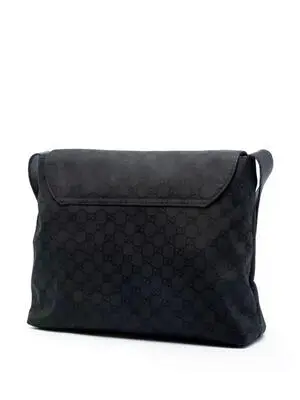 Gucci Gg Canvas Messenger Bag - Black