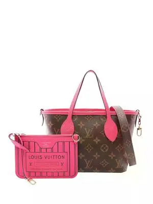 LOUIS VUITTON Monogram Reversible Neverfull Bandouliere Inside Out Bb Satchel - Brown