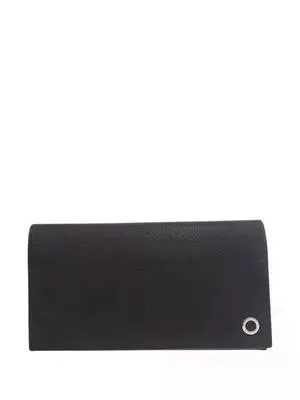 BVLGARI 2010-2026 Large Grained Calfskin Wallet Long Wallets - Black