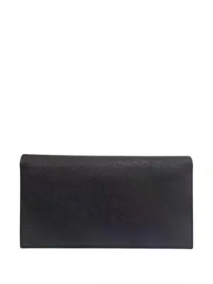 BVLGARI 2010-2026 Large Grained Calfskin Wallet Long Wallets