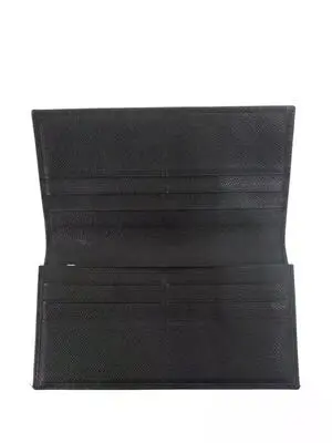 BVLGARI 2010-2026 Large Grained Calfskin Wallet Long Wallets
