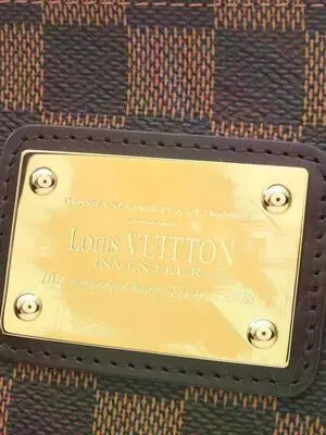 LOUIS VUITTON Damier Ebene Eva Satchel - Brown