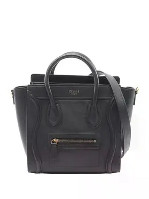 Celine Luggage Nano Shopper Bag - Black