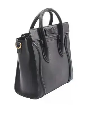 Celine Luggage Nano Shopper Bag - Black