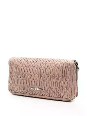 Miu Miu Matelassé Nappa Crystal Chain Satchel