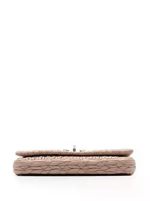 Miu Miu Matelassé Nappa Crystal Chain Satchel