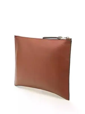 Loewe Leather Anagram Flat Pouch Clutch Bag
