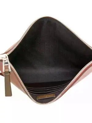 Loewe Leather Anagram Flat Pouch Clutch Bag