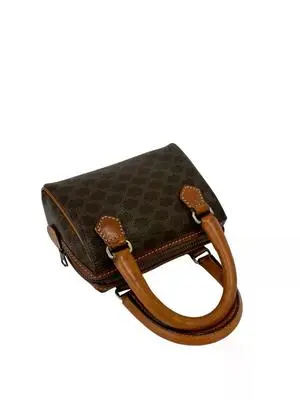 Celine Macadam Coated Canvas Satchel