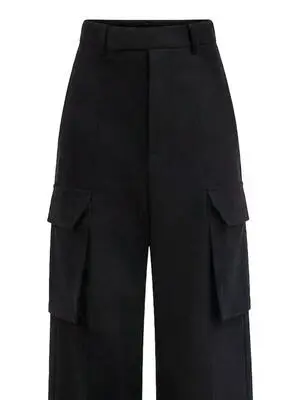 Rick Owens Cargo Pocket High-waisted Trousers