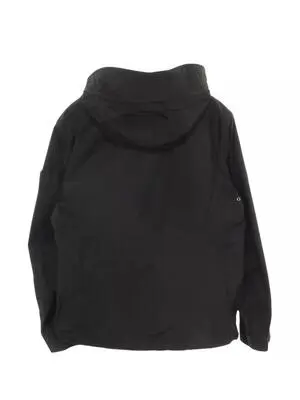 Burberry Zip-up Hooded Jacket With Logo Patch