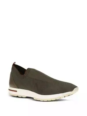 Loro Piana Virgin Wool Knit Slip-on Sneakers