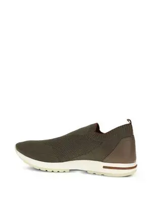 Loro Piana Virgin Wool Knit Slip-on Sneakers
