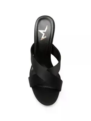 MARC ELLIS Cross-strap Sculpted-heel Sandals
