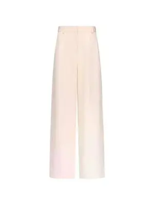 TWP Hudson St Pleated Wide-leg Palazzo Pants - Neutrals