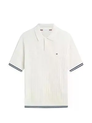 Tommy Hilfiger Cable-knit Polo Sweater