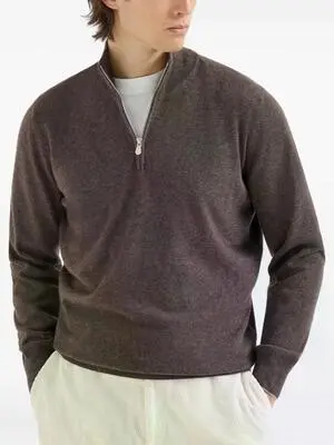 Brunello Cucinelli Cashmere Zip Sweater