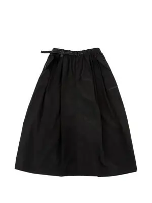 AND WANDER Oversized Cargo Midi Skirt - Black