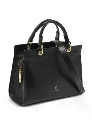 AIGNER Carol Leather Tote Bag - Black