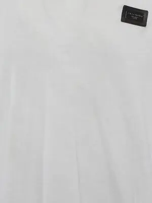Dolce & Gabbana Logo Plaque V-neck T-shirt - White