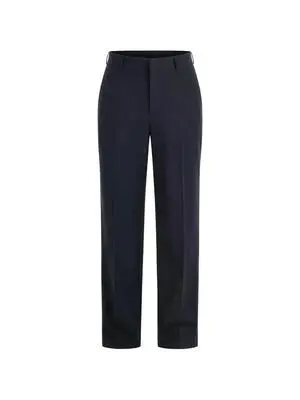 Armani Exchange Logo Plaque Tailored Trousers - Blue