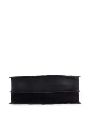 Gucci Convertible Gusset Arabesque Gg Coated Canvas With Leather Medium Tote Bag