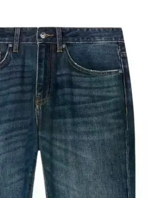 Armani Exchange Faded Whiskered Jeans - Blue