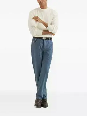 Brunello Cucinelli Virgin Wool Flannel Five-pocket Trousers