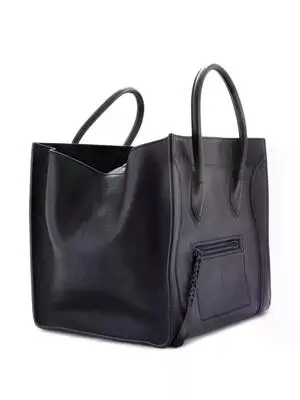 Celine Crocodile Embossed Leather Medium Tote Bag