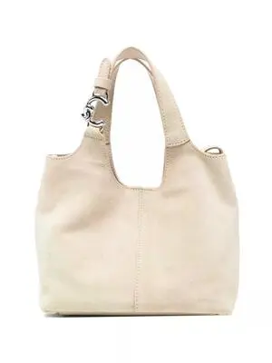COCCINELLE Small C-easy Suede Tote Bag - Neutrals