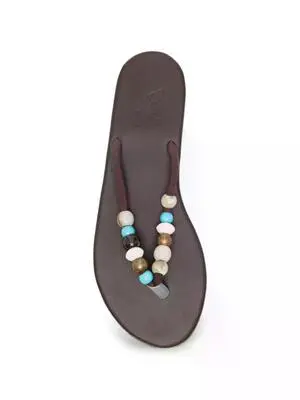 ANCIENT GREEK SANDALS Saionara Bead-embellishment Sandals