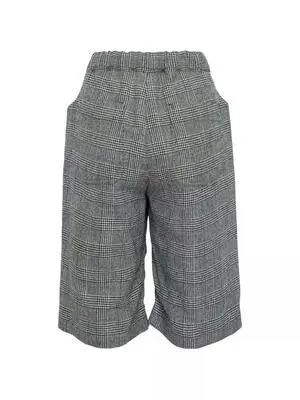 Comme Des Garçons Ruched Prince Of Wales Check Trousers